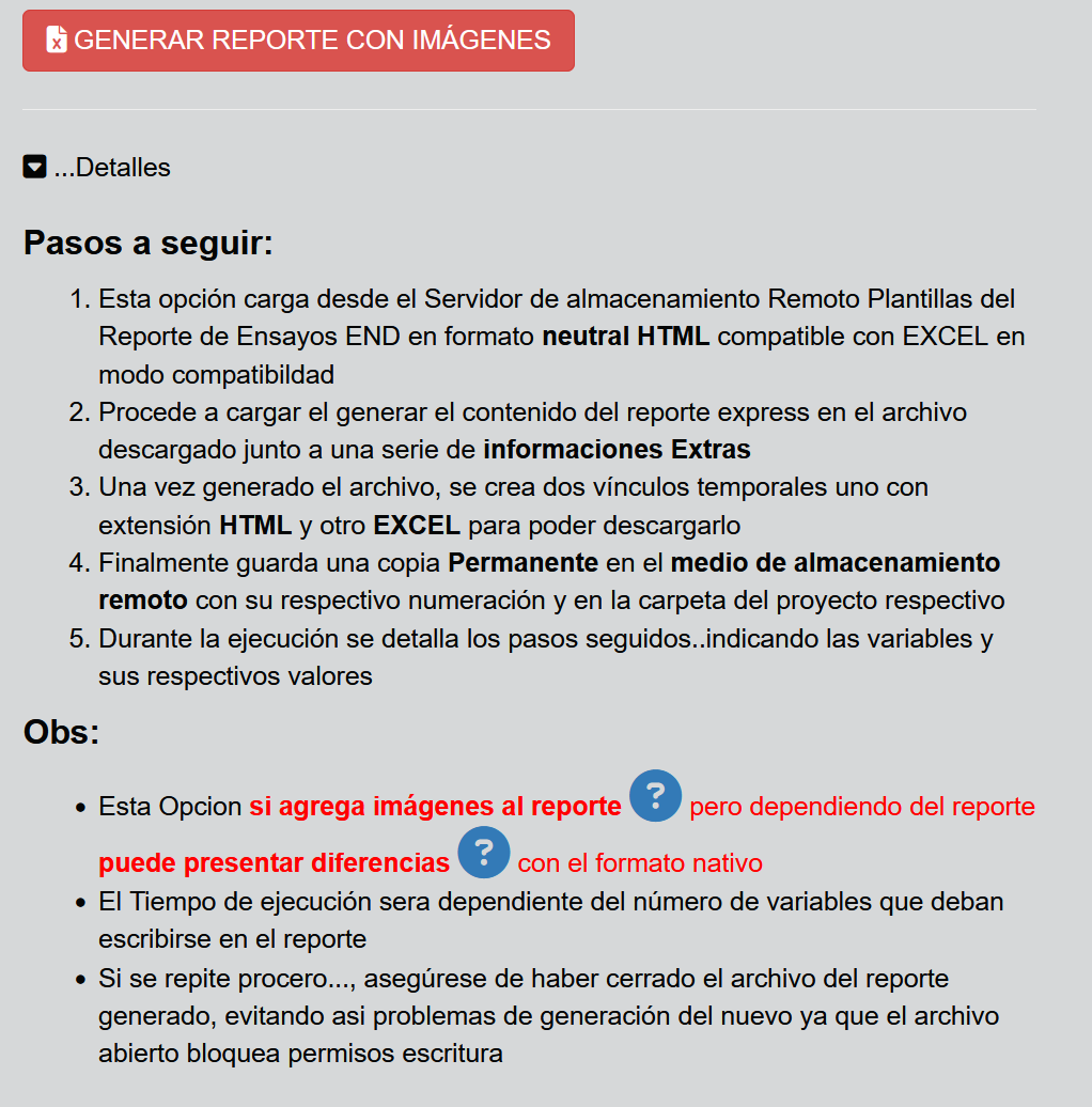 Generar Reporte Excel con Imágenes